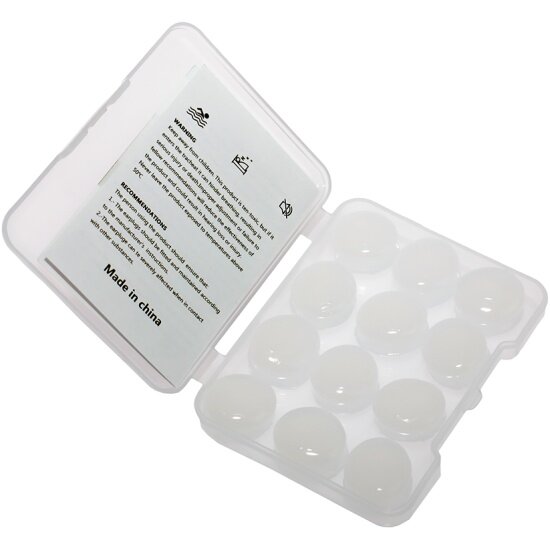 Беруши Fanswim силиконовые, 12 шт, прозрачные