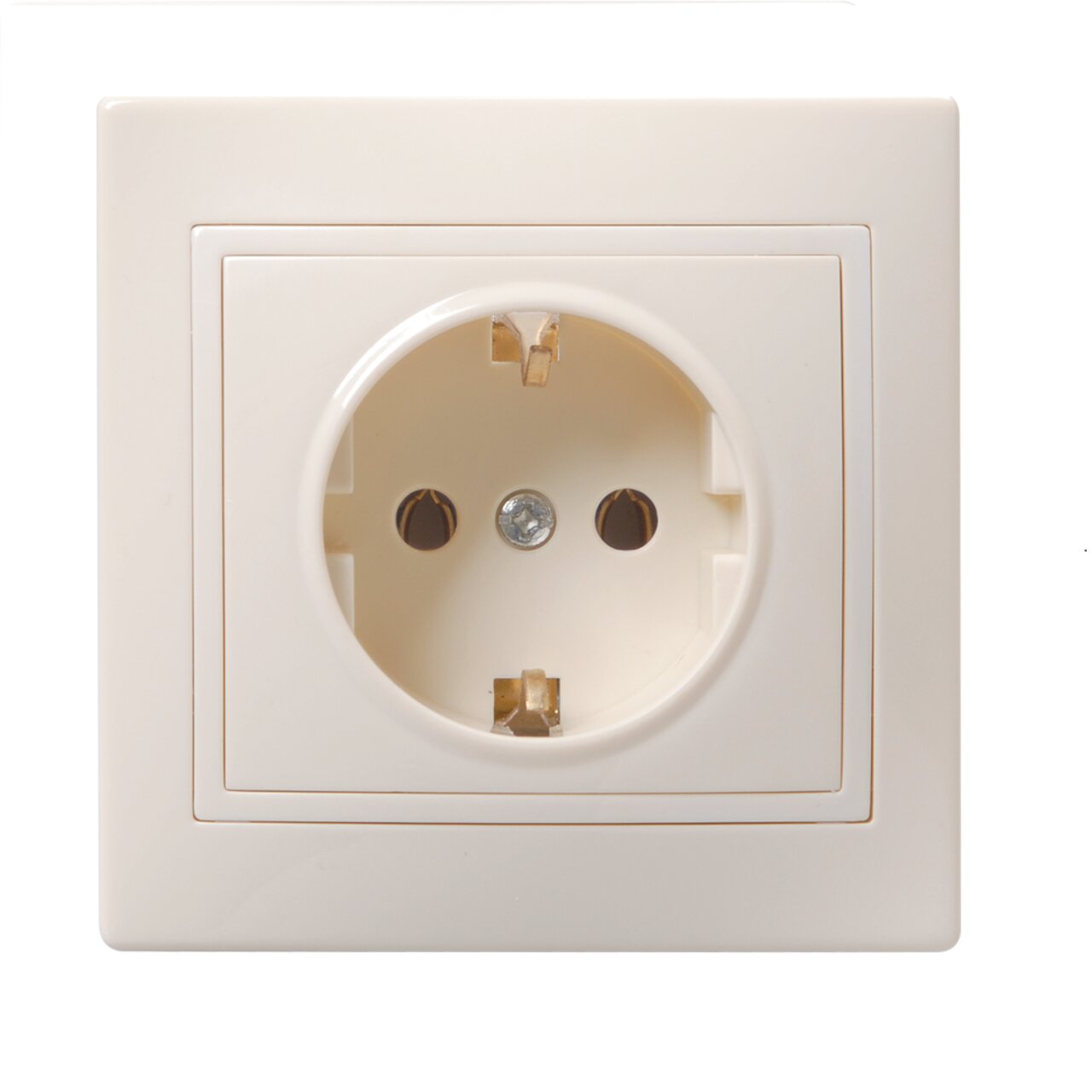 ИЭК Кварта розетка с заземлением 16 А для бытового применения, стандартная установка