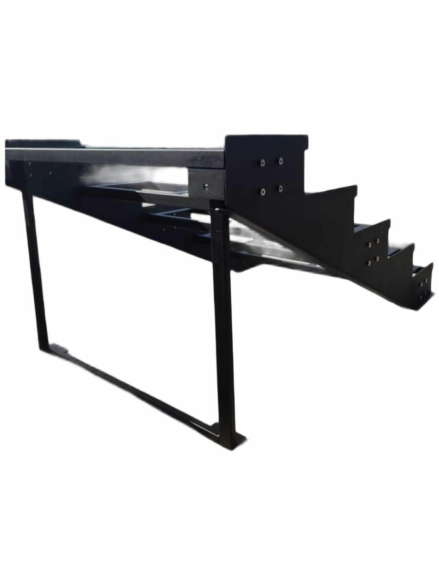 Лестница-крыльцо 7 ступеней, без ДПК, без перил. Ширина 2м. Высмота 1.26 м.