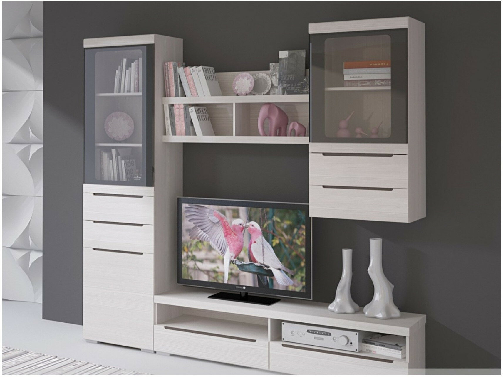 Гостиная Эколь Вариант №3 (Сандал светлый)