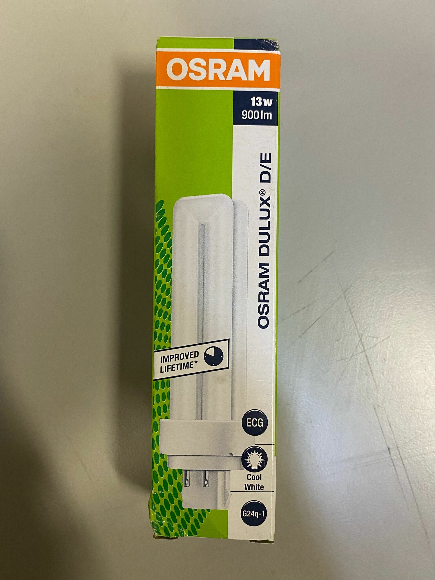 Лампа энергосберегающая КЛЛ 13вт Dulux D/Е 13/840 4p G24q-1 Osram код. 4050300017594 LEDVANCE