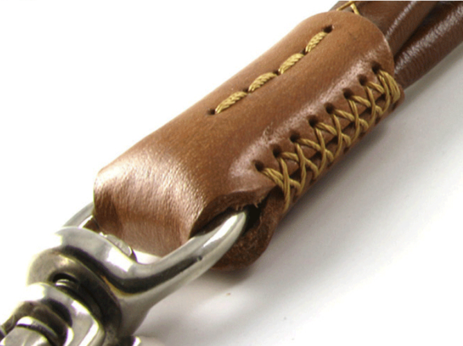 Собака Короткая цепь кожа Взрывоопасная большая собака свинцовая PU кожаная ручка большая собака кожаная пружина буфер металлическая тяга домашних животных кожа (коричневый)