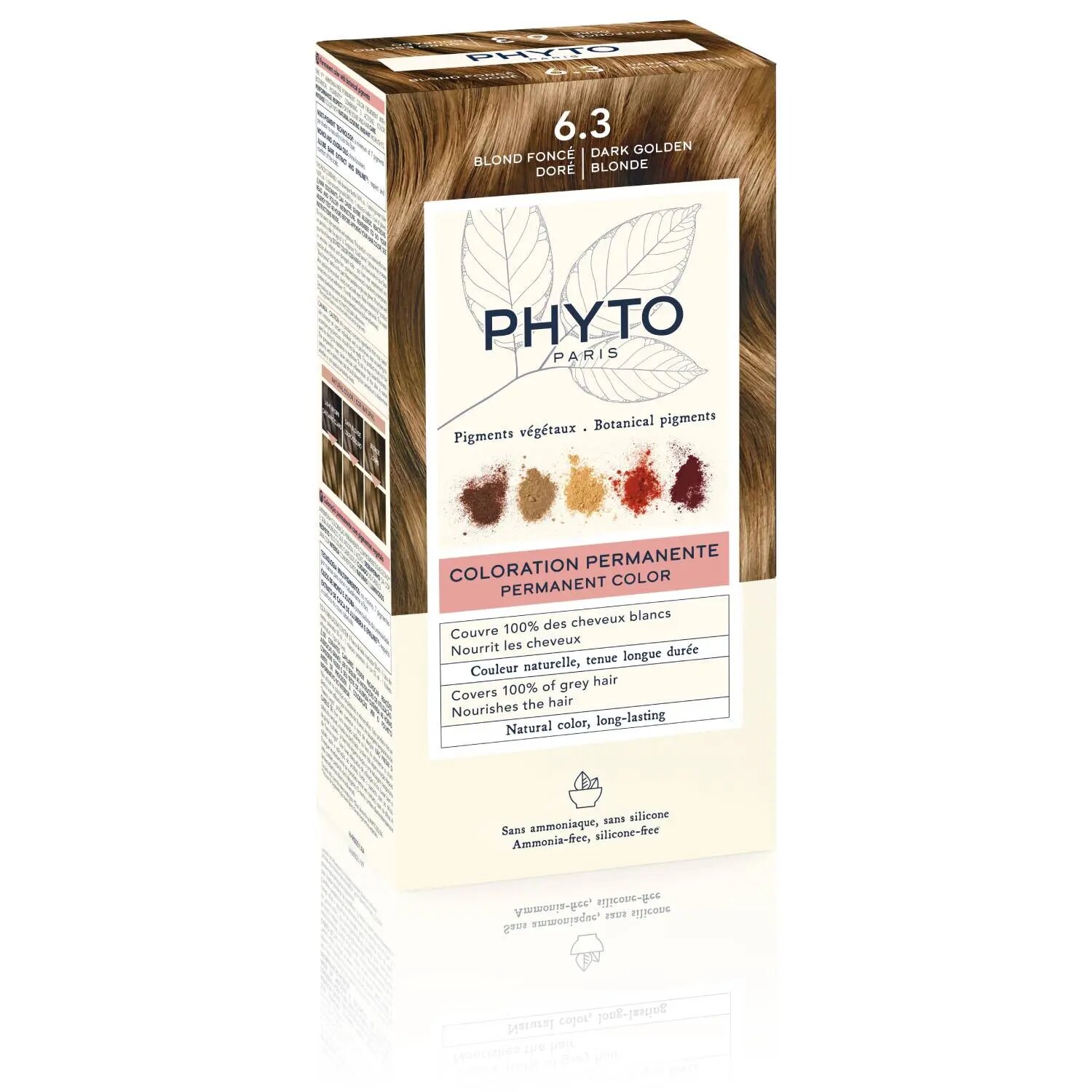 PHYTOSOLBA Краска для волос, оттенок 6.3, 6.3 Темный золотистый блонд