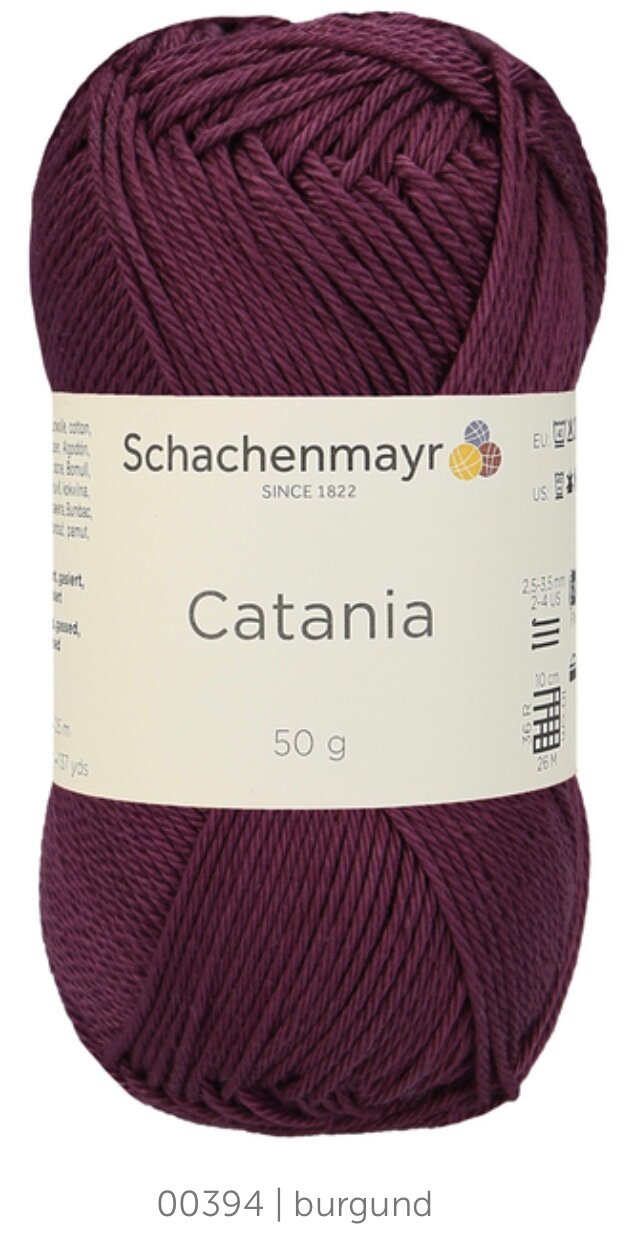 Catania /Катания/ пряжа Schachenmayr Originals, MEZ, 9801210 (00394, burgund (бургунди), бордовый)
