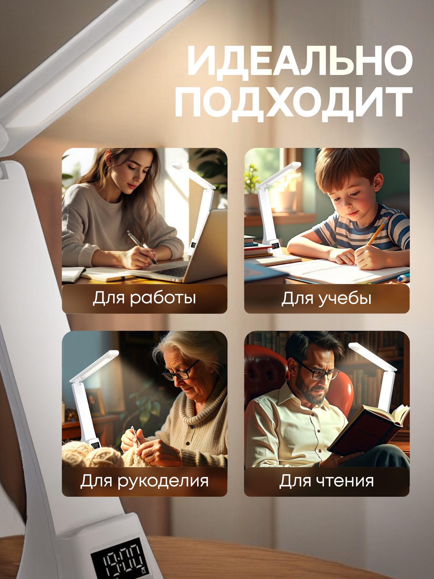 Настольная лампа CharmeN для школьника с LED-лампами