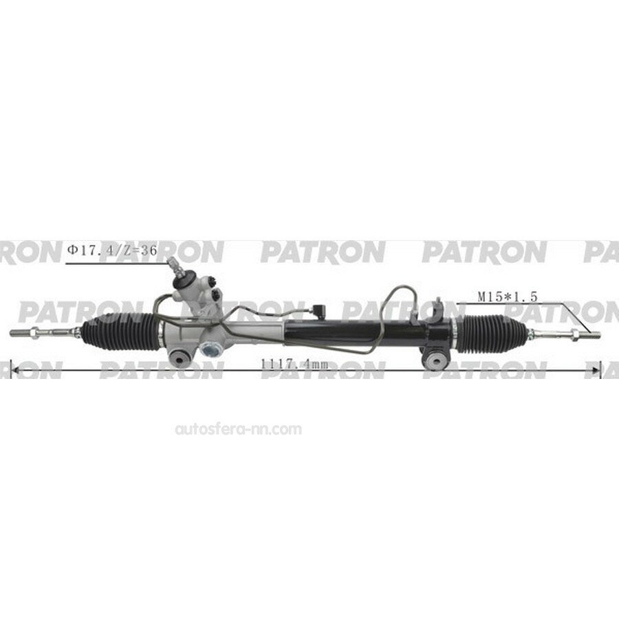 PATRON PSG3115 Рейка рулевая TOYOTA HIGHLANDER / LEXUS RX350 03-08 LHD