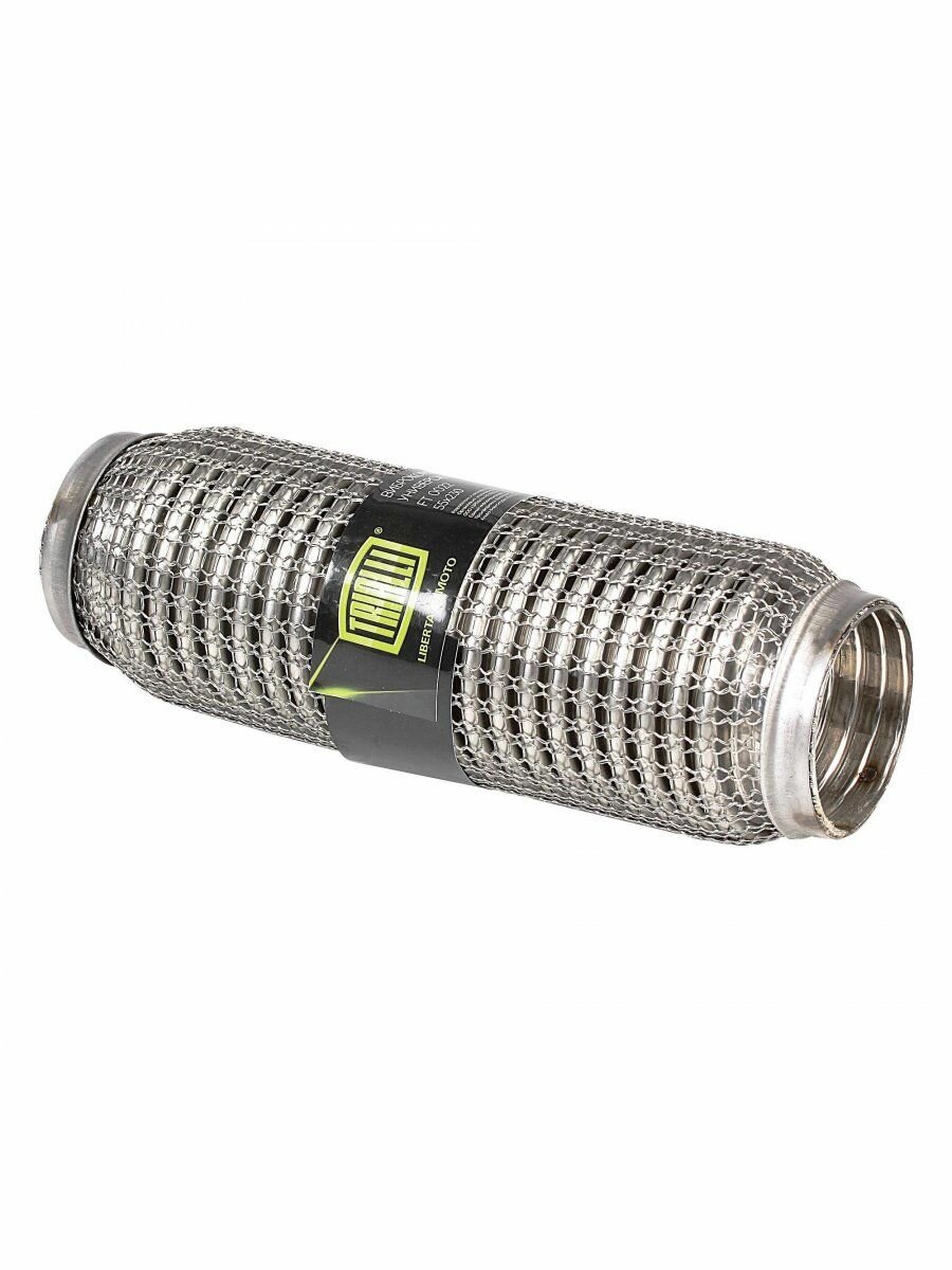 Виброкомпенсатор вых. трубы (Гофра) 55x230 Hydra/Wire Mesh (нерж. сталь) (FT 0022), TRIALLI FT0022