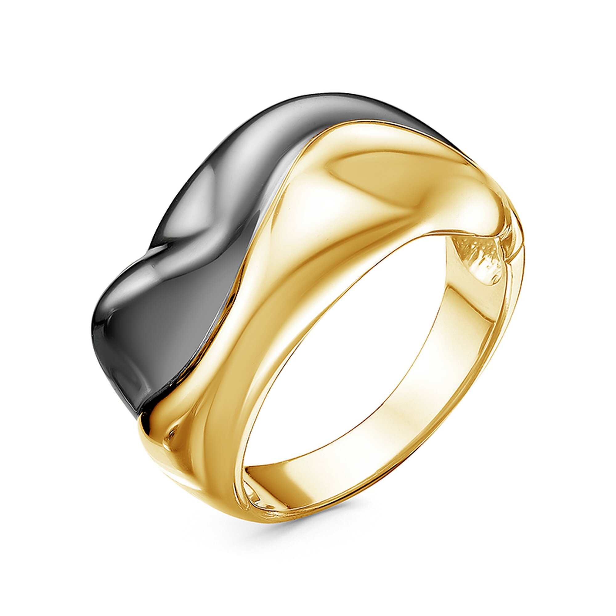 Кольцо широкое, серебро, 925 проба