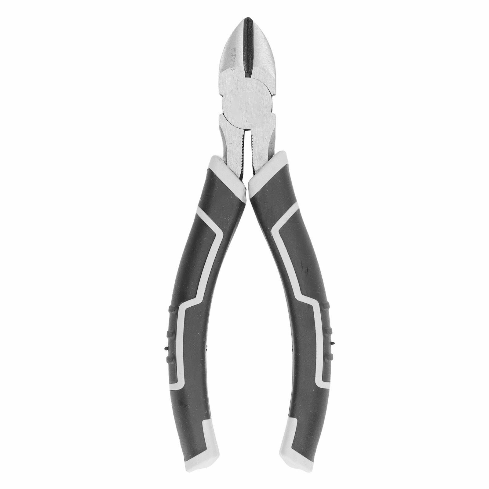 6-дюймовые плоскогубцы из высокоуглеродистой стали, легированная сталь, эргономичная ручка, кусачки, плоскогубцы для электрика, диагональные плоскогубцы