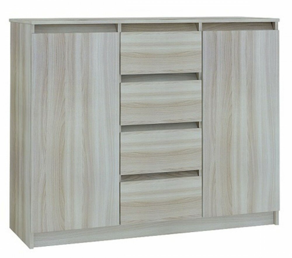 Комод для одежды деревянный Веслав 7 120,3х45,2х98,0 см, шимо светлый