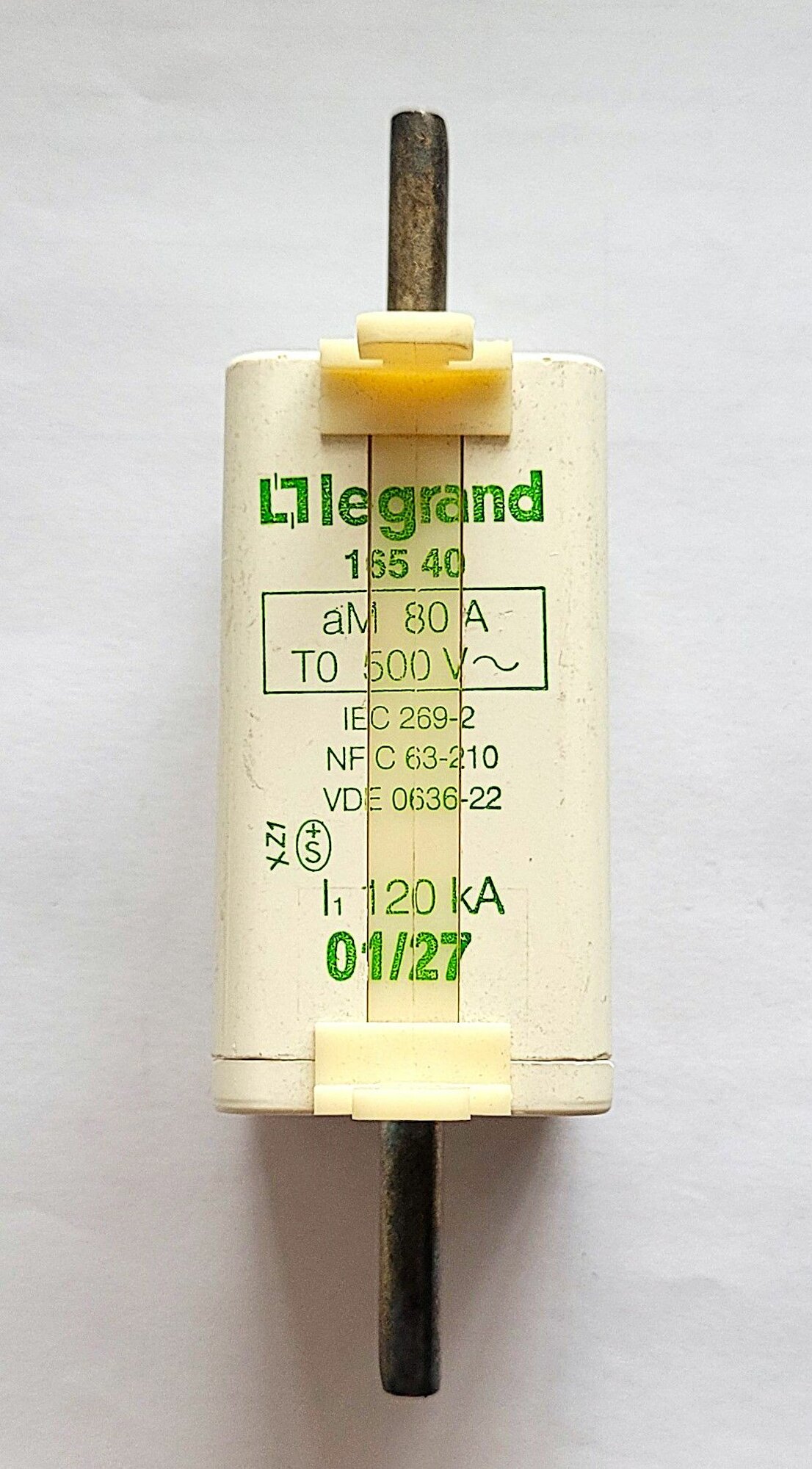 Предохранитель плавкий типа аМ размер 0 80А с индикатором, Legrand 16540