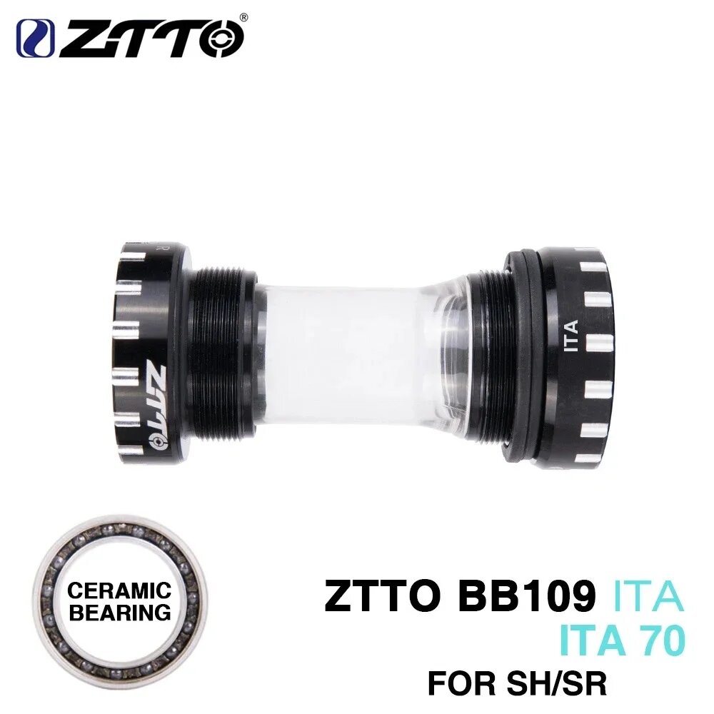 ZTTO Нижние кронштейны BB109 ITA70 керамические C BB109ITA Black