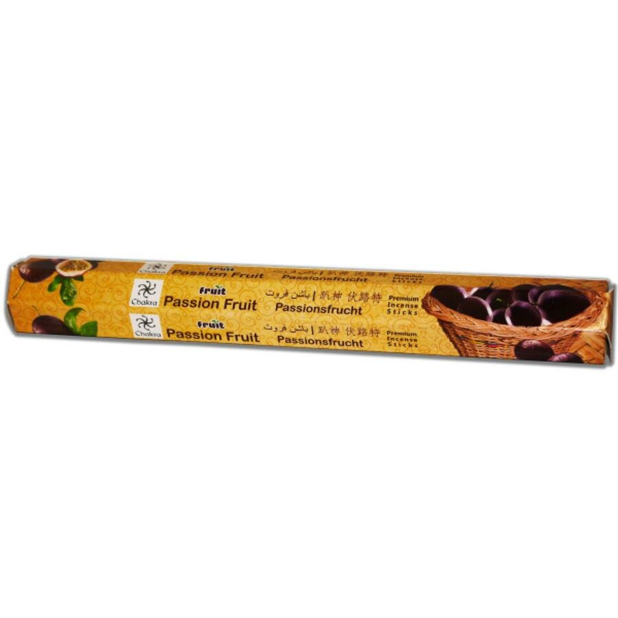 Chakra Fruit PASSION FRUIT Premium Incense Sticks, Zed Black (Чакра Фрукт маракуйя премиум благовония палочки, Зед Блэк), уп. 20 палочек.