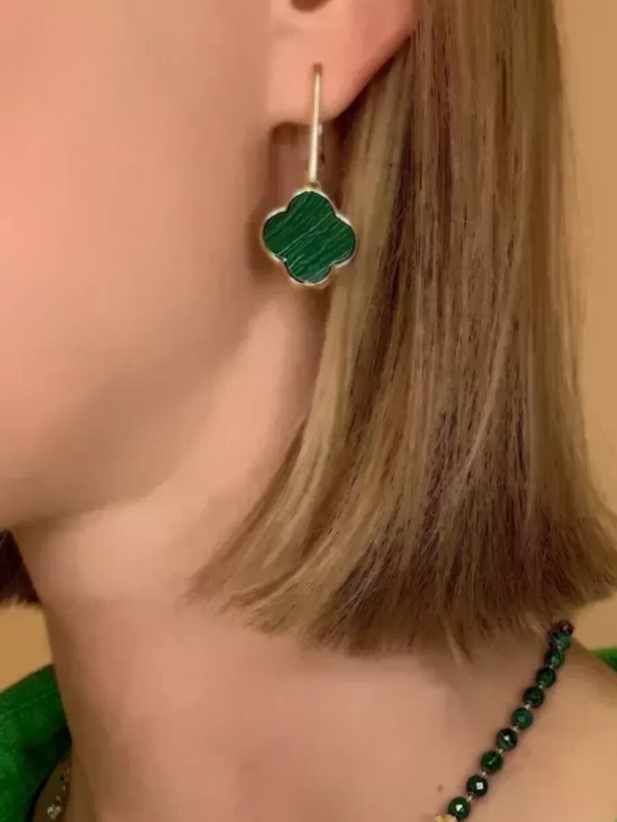 Серьги пусеты, перламутр