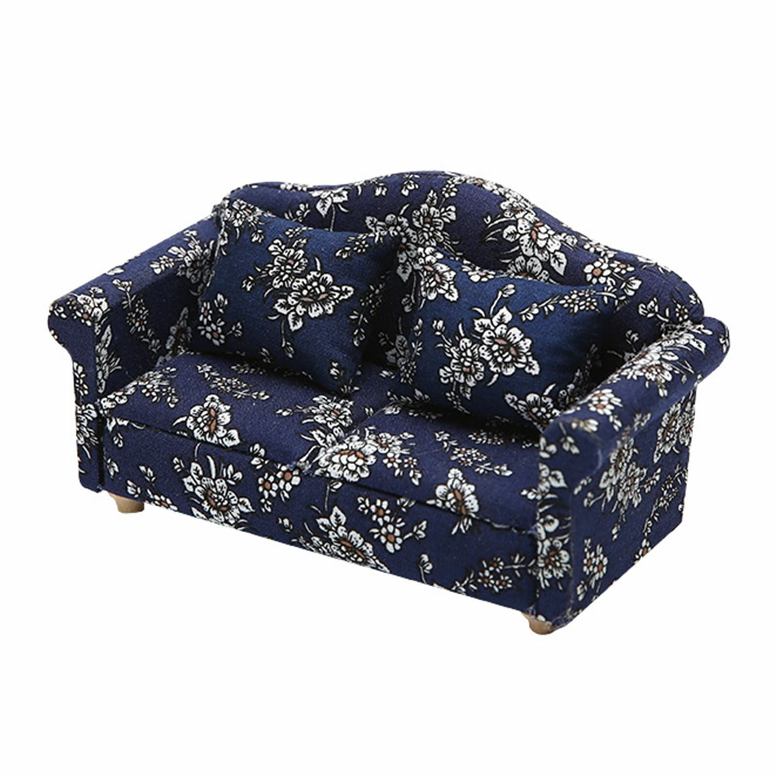 Кукла для ролевых игр девочек, мини-диван с цветочным принтом, детская вечеринка, забавная настольная игрушка, лучший подарок в помещении/на открытом воздухе