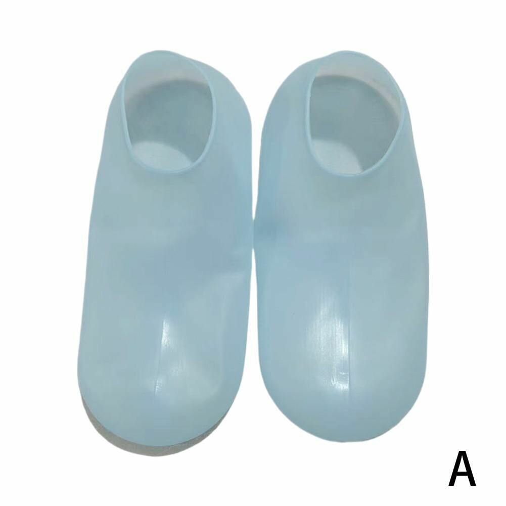 Высокие силиконовые носки для увлажнения кожи ног / Многоразовые увлажняющие педикюрные SPA носочки от трещин и мозолей на ногах