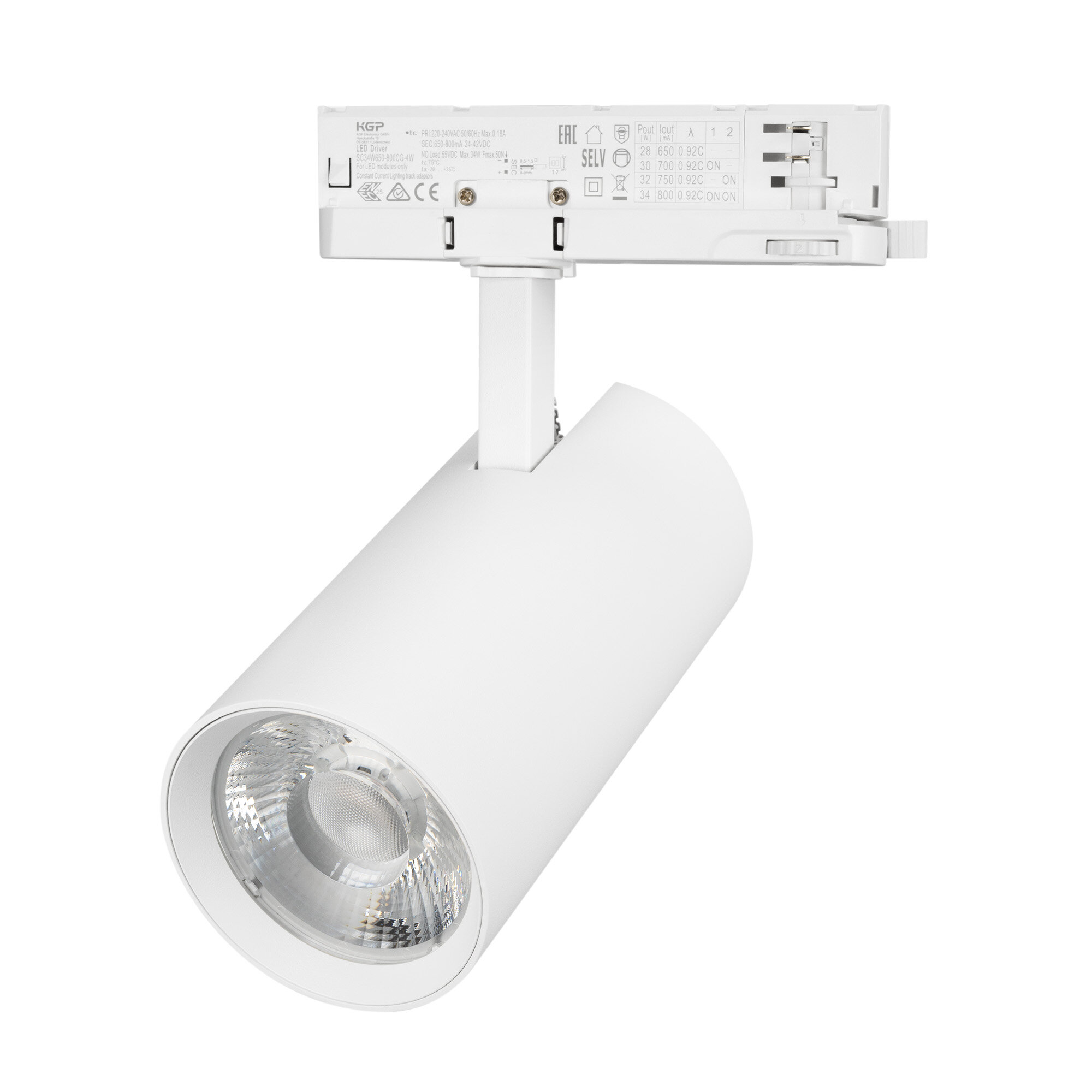 Светильник LGD-GERA-4TR-R90-30W Warm3000 (WH, 24 deg, 230V) (Arlight, IP20 Металл, 5 лет) 055187