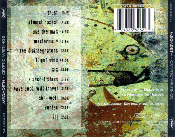 Диск Megadeth: Cryptic Writings (1 CD) — фото 1