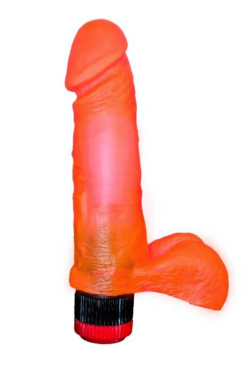 Гелевый вибратор LOVETOY, 16 см, розовый, эргономичная форма, ПВХ-гель, батарейки AA