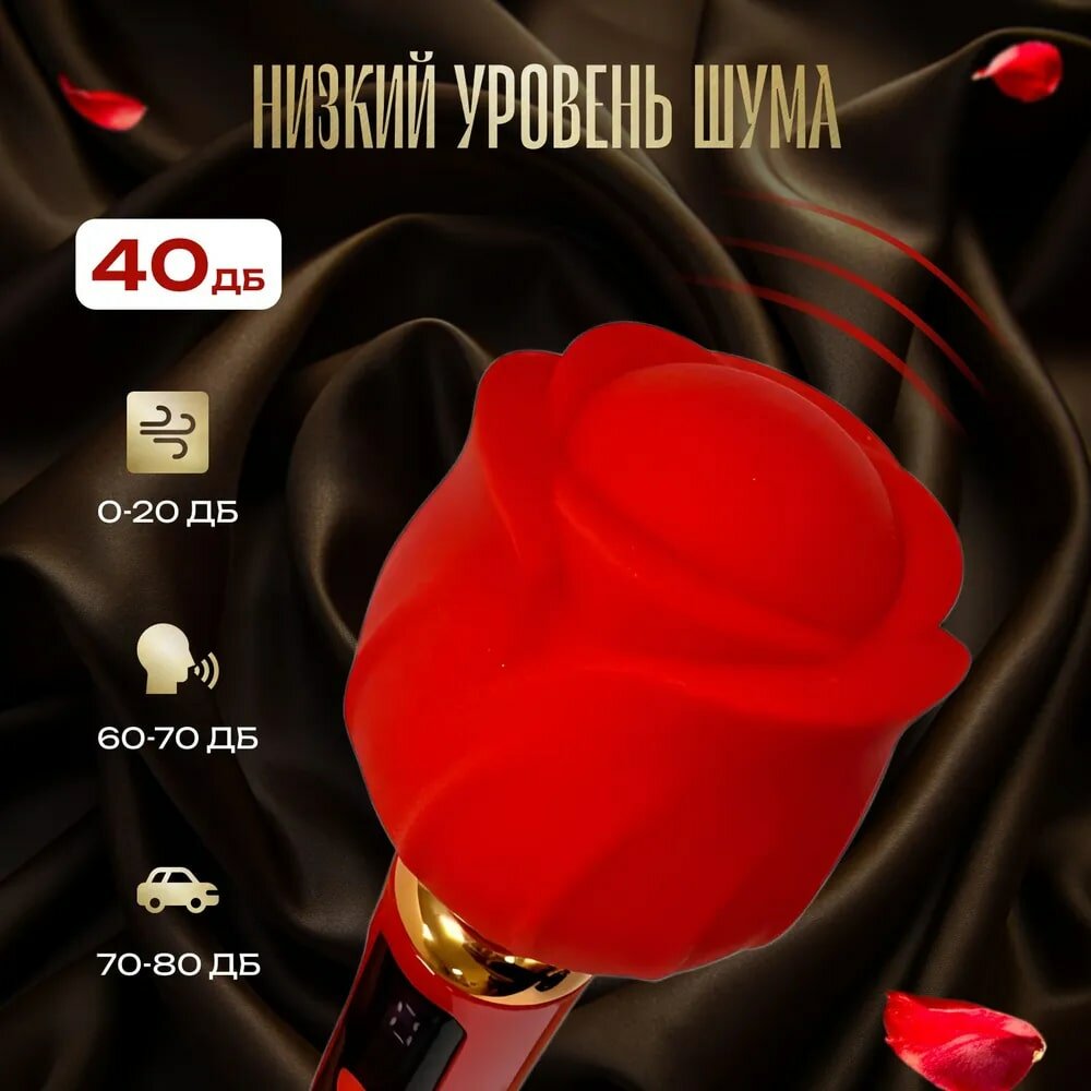 Вибратор женский, вакуумно-волновой стимулятор, мини вибратор розочка для женщин 18+