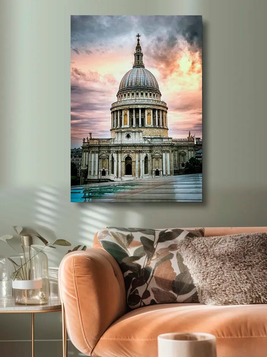 Картина "Собор Святого Павла", для интерьера 30х40см 1шт.
