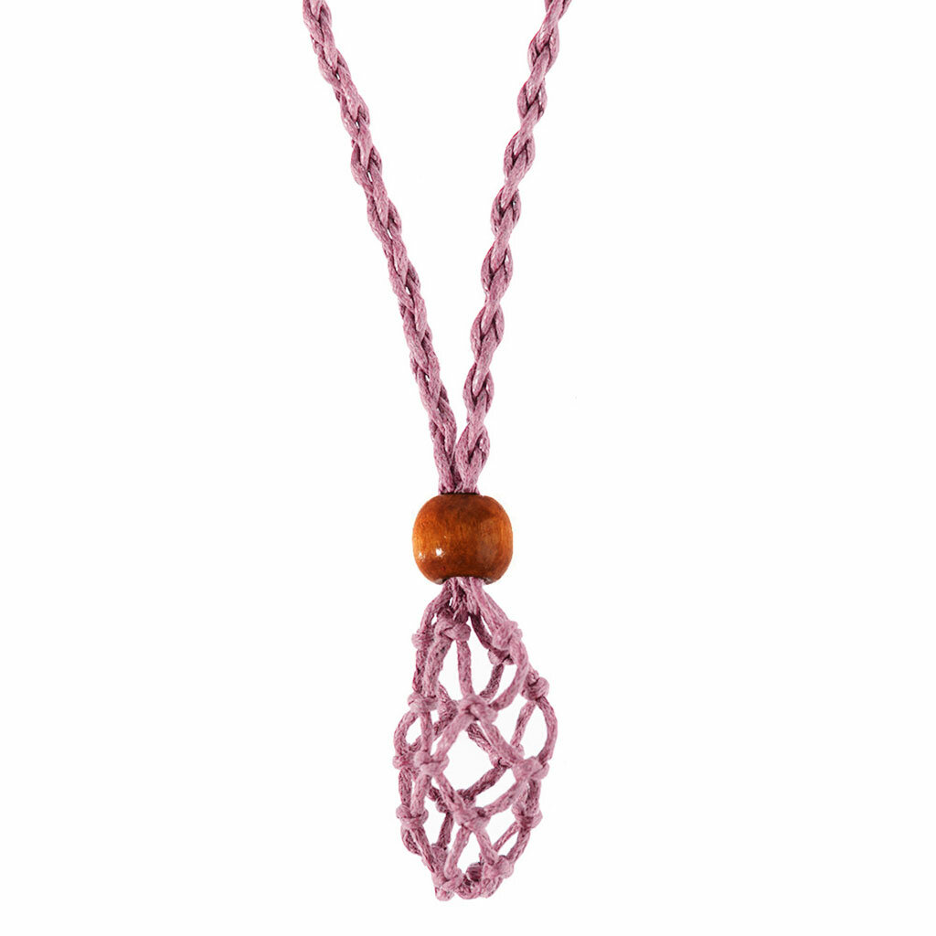 Пустой Держатель Ожерелья Пустой Держатель Камня Плетеная Сетчатая Сумка Подвесная Веревка