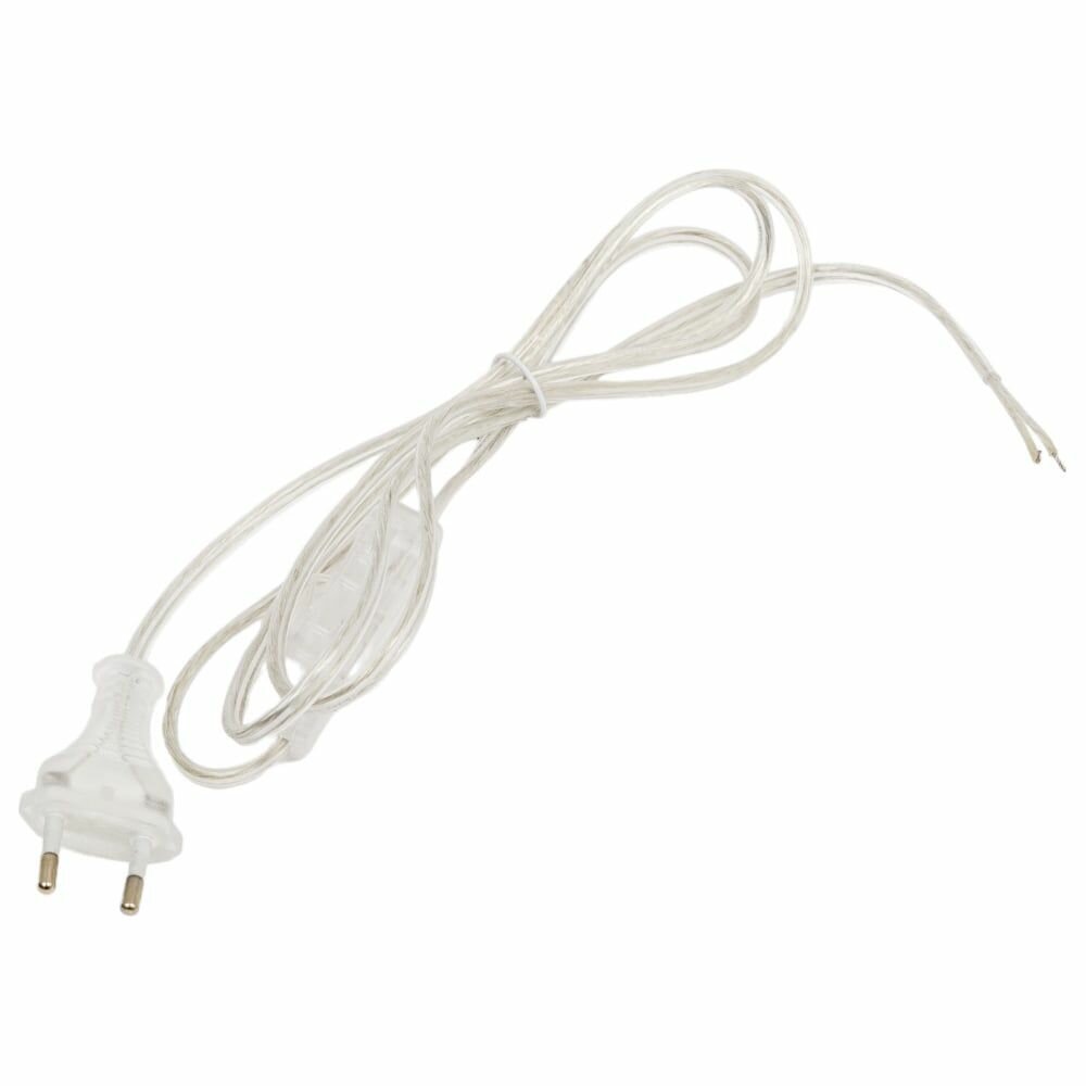 Шнур 61 723 NPS-FS-170-2х0.5-TR 1.7м с выкл. прозр. Navigator 61723