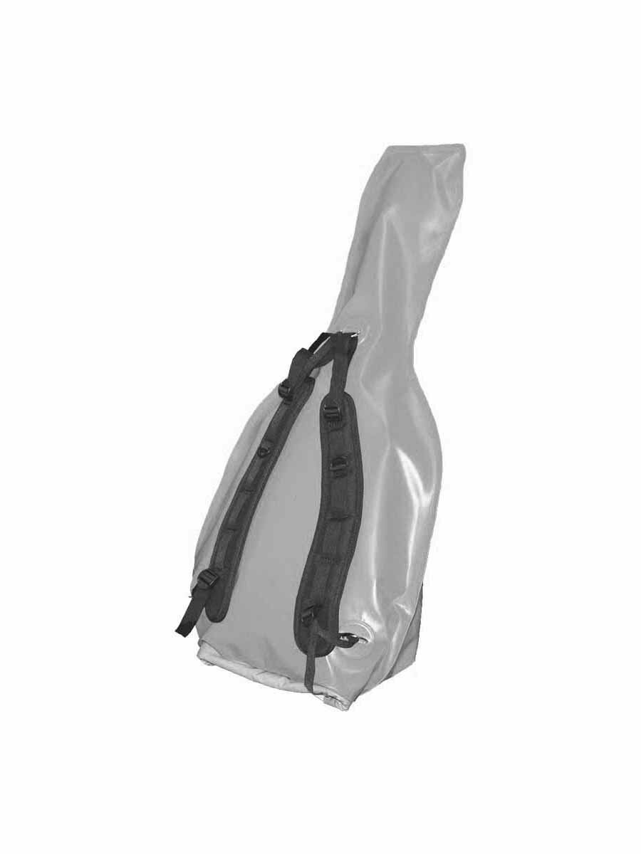 Гермомешок для гитары "Вольный Ветер" ПВХ 600 г/кв. м, серый, с лямками