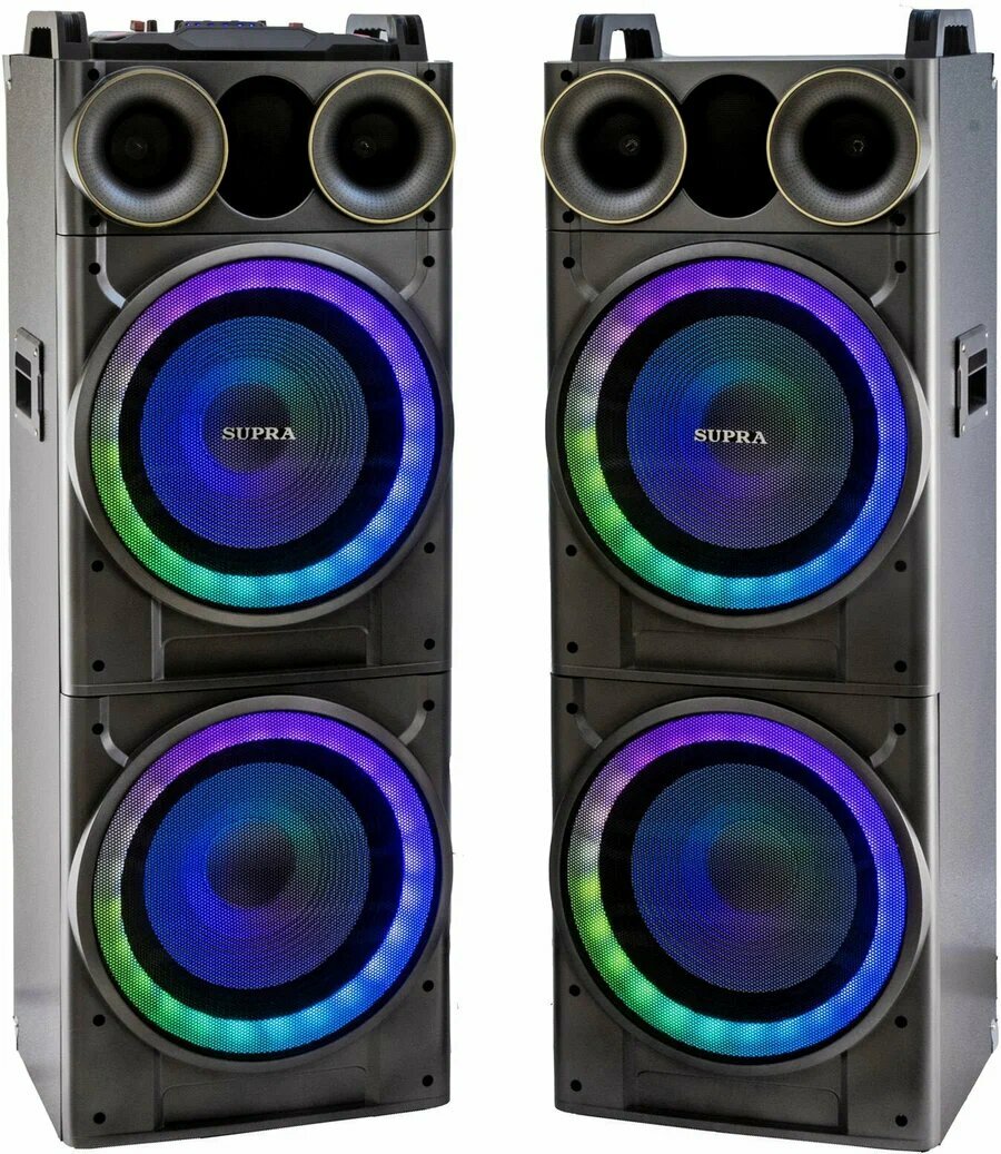 Минисистема Supra SMB-2150 черный 200Вт FM USB BT SD (в комплекте: активн.+пассив. колонки)