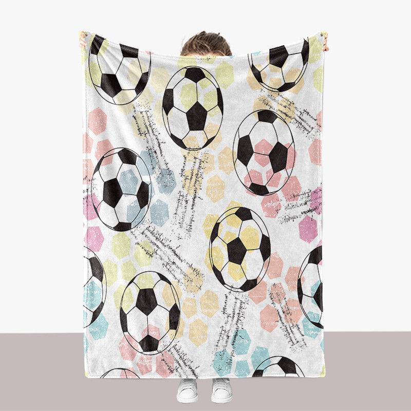 Плед флисовый детский с принтом мягкий и тёплый