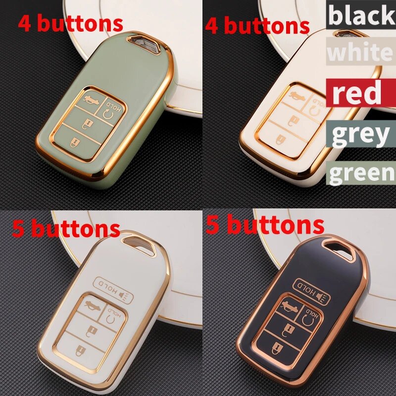 Чехол для ключа Honda белый 4 button