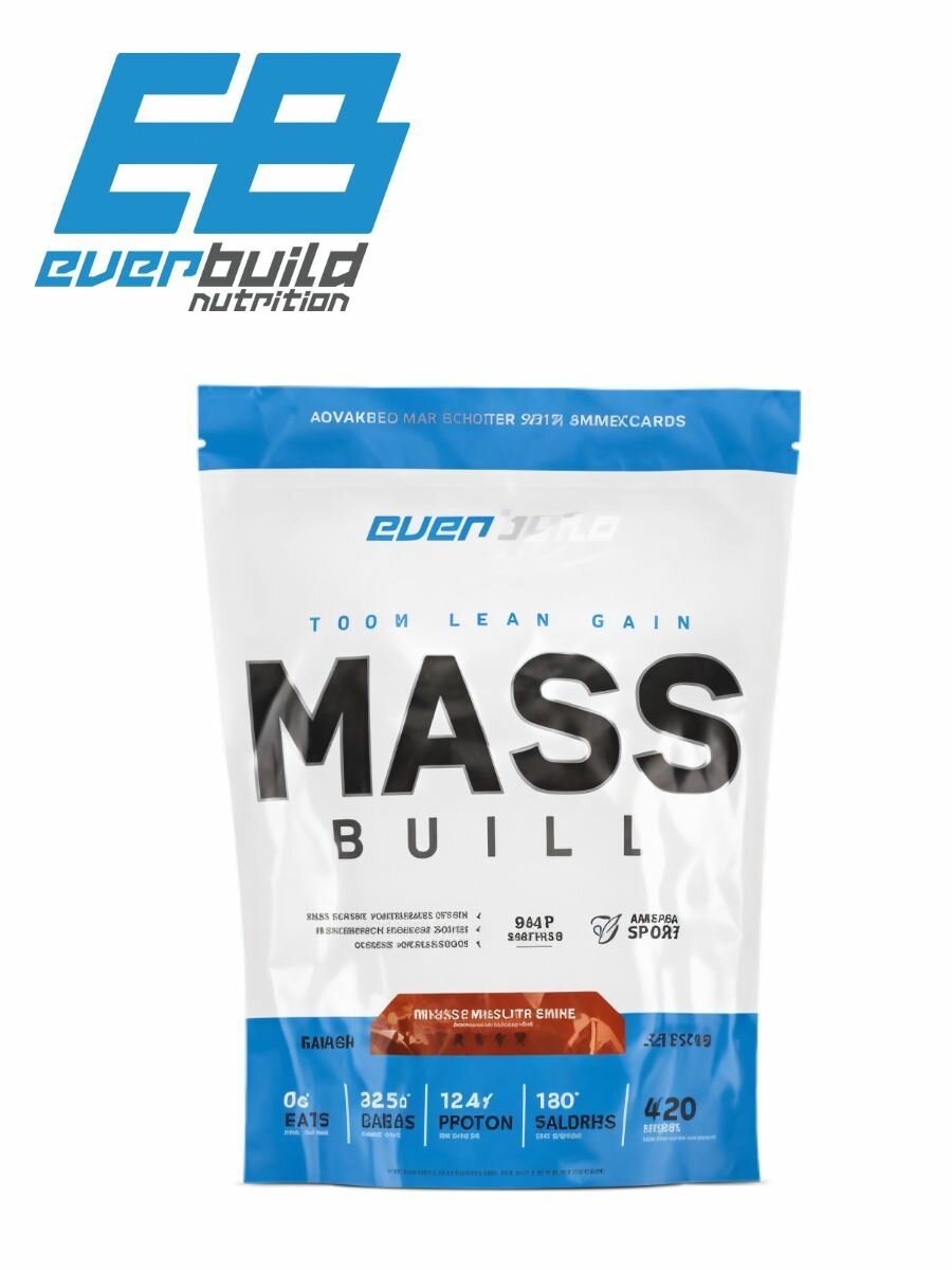 Гейнер Everbuild Nutrition MASS BUILD GAINER 1000 гр Вкус: Шоколад