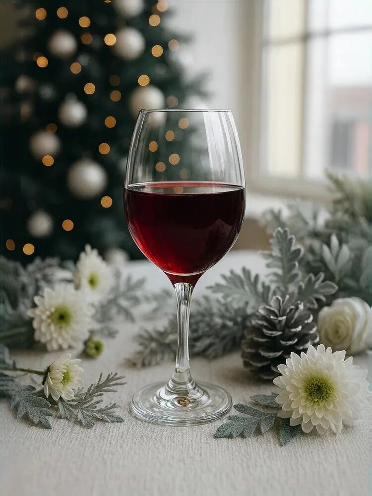 Набор винных бокалов, фужеров "Амбер" Pasabahce 2 шт, 365 мл. Ударопрочное стекло, для вина, воды, коктейлей, сока.