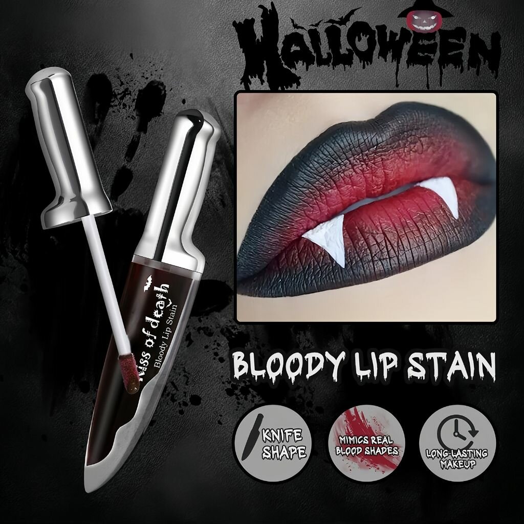 Матовый черный блеск для губ, - 2