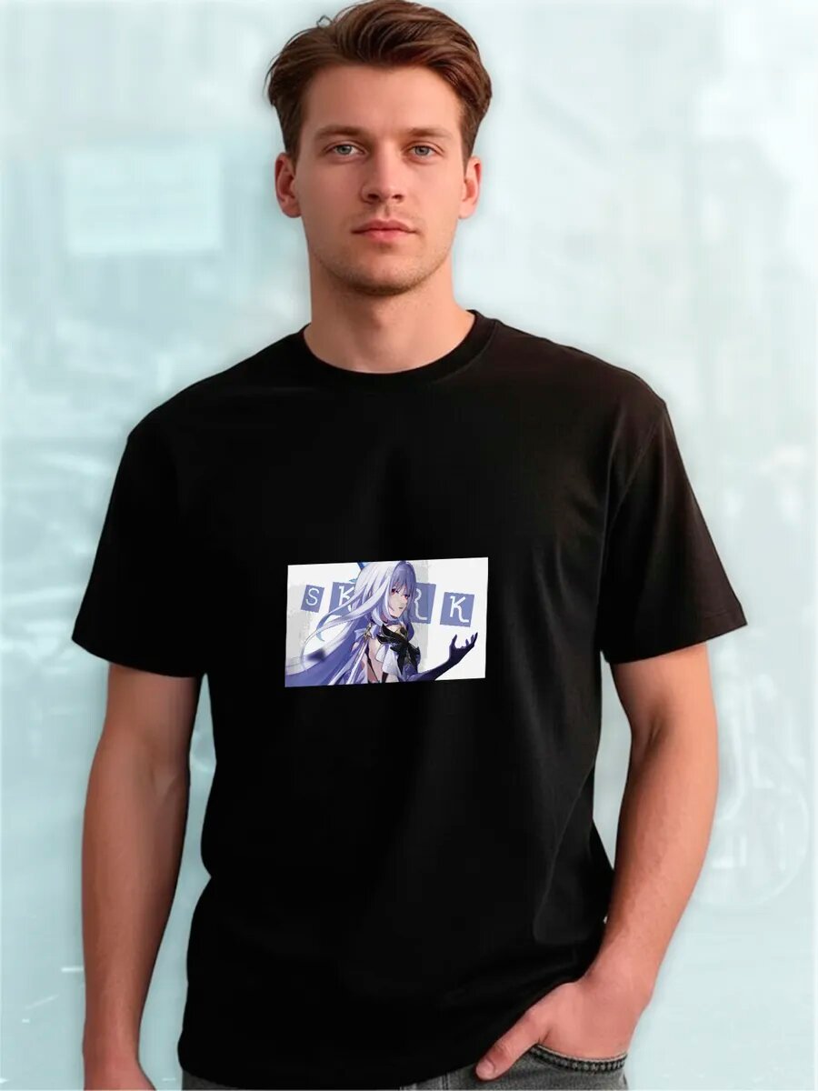 Футболка PRINTSHOT, 1 шт., размер 2XL, черный — фото 1