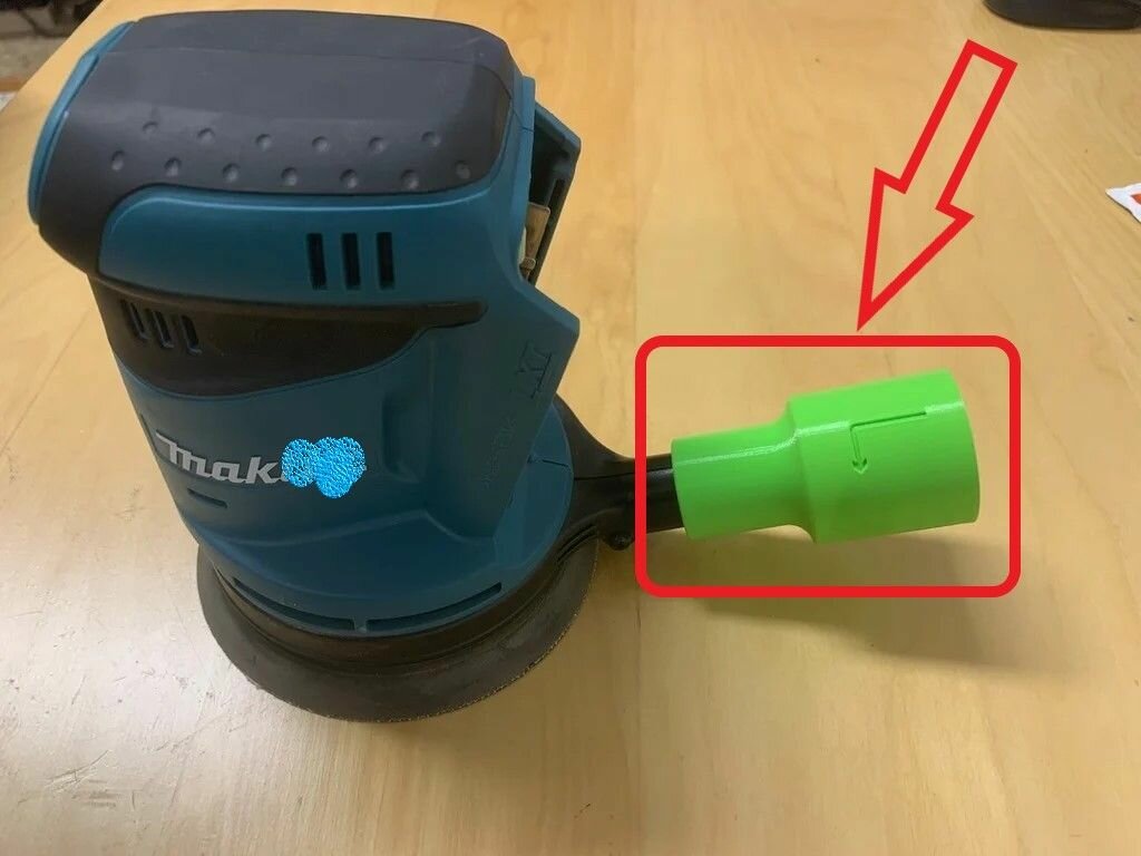 Адаптер пылеотвода шлифовальной машинки Makta DBO180 к Festool