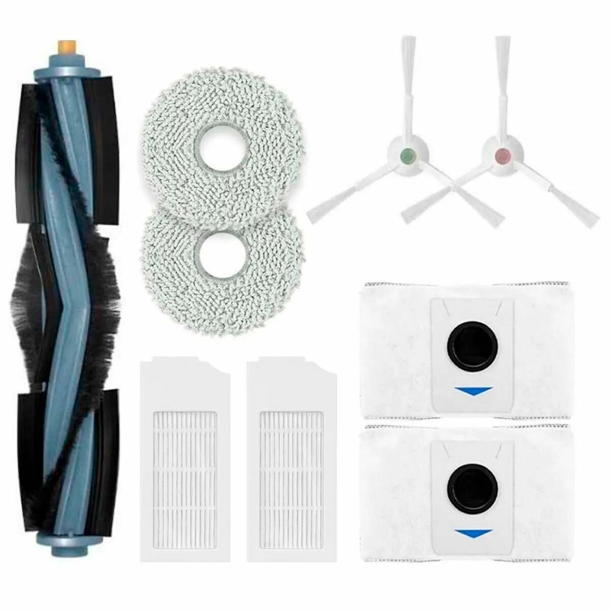 Фильтр щетки мопы мешки для Ecovacs Deebot X1 Omni, BORK V830, для робот-пылесоса Дибот Эковакс