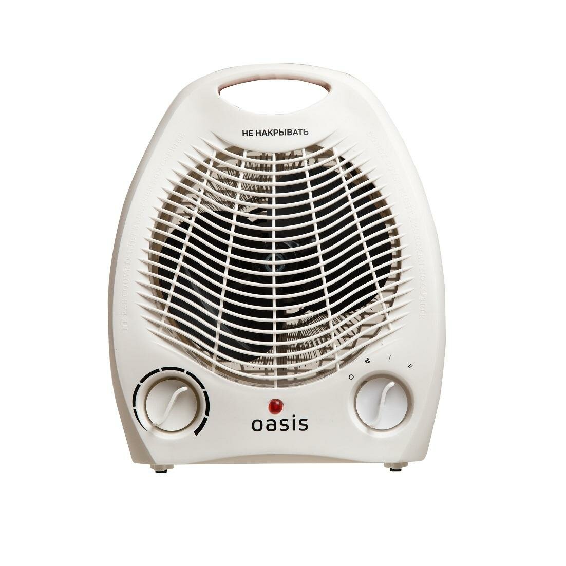 Тепловентилятор 2000ВТ (1000/2000ВТ) 2РЕЖИМА ПЛ об 20КВ М спираль класс 2 OASIS