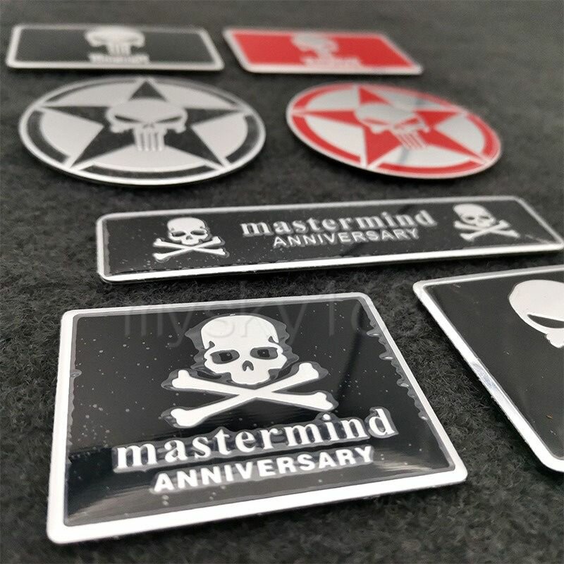 Стикер наклейка металлическая "Каратель" " Череп" / Шильдик эмблема Punisher