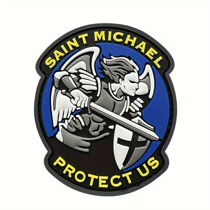 Патч Saint Michael 3D серый (Velcro) — фото 1
