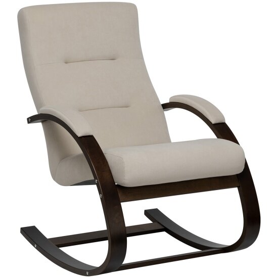 Кресло-качалка Импэкс Мебель Leset Милано NEW Орех текстура, ткань Bingo 02