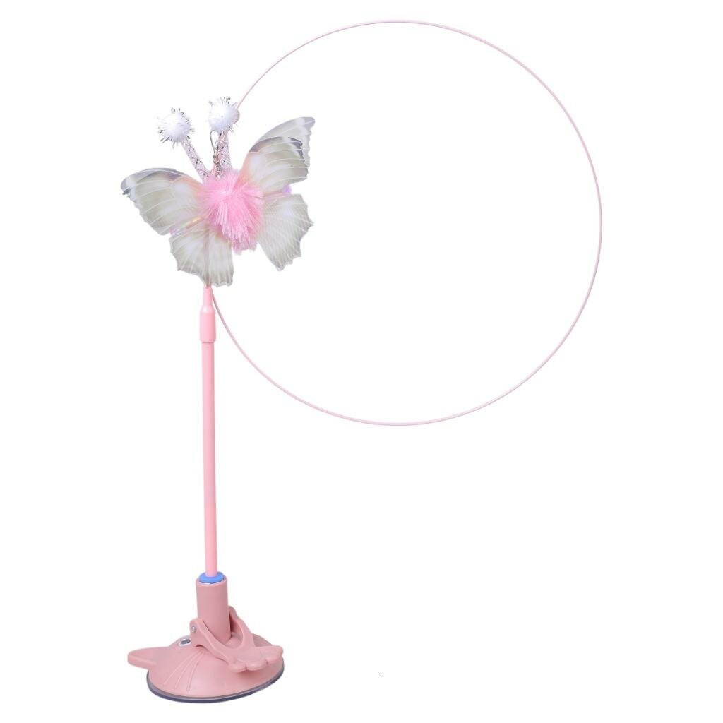 Игрушка-бабочка для кошек с присоской