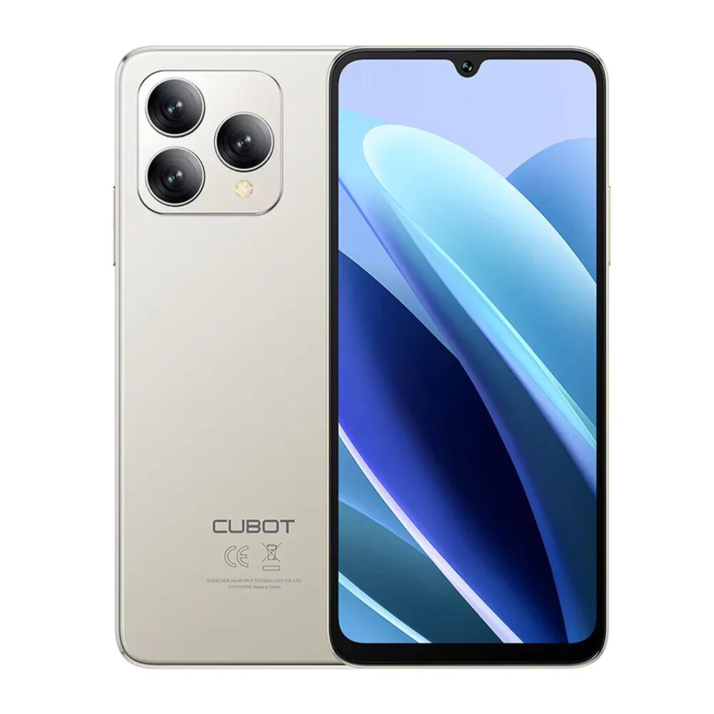 Смартфон Cubot A40 на Android, 6,88 дюйма, 5100 мАч, 12 ГБ (4 ГБ + 8 ГБ) ОЗУ, 256 ГБ ПЗУ, серый
