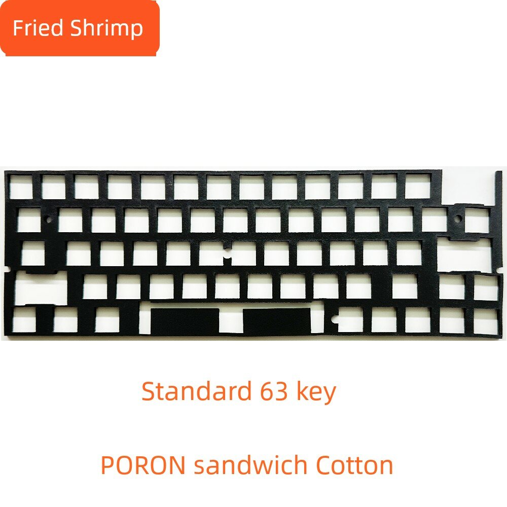 Индивидуальные кейкапы в виде жареных креветок для механических клавиатур, совместимые с раскладками 64/87/108,