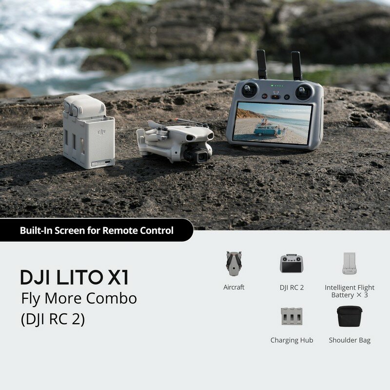 Квадрокоптер DJI LITO X1 Fly More Combo (DJI RC2)
