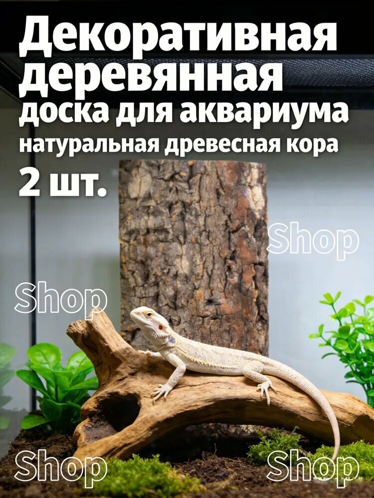 2 Штуки Декора Из Пробки, Для Аквариумов