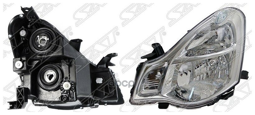 Фара Nissan Almera 12-19 / Bluebird Sylphy 05-12 (Спереди/ Слева/ Галоген/ под электрокорректор) Sat арт. ST1151119L