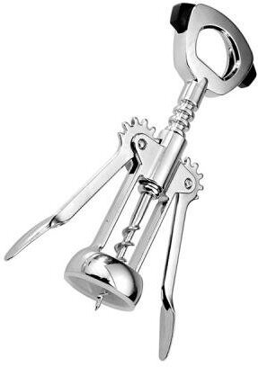 Штопор с рычагами, сталь нерж, диаметр 3, длина 17, ширина 5см, стальной