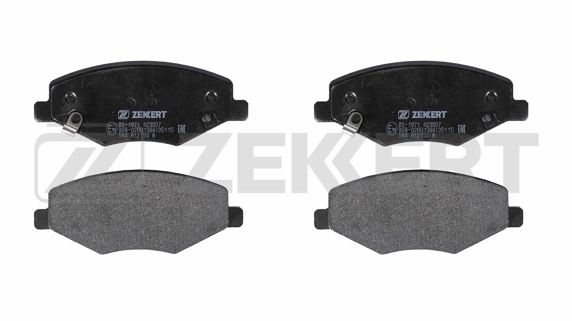 Колодки тормозные дисковые передние для Чери Тиго, Лифан X60, Вортекс Corda BS-1971 ZEKKERT