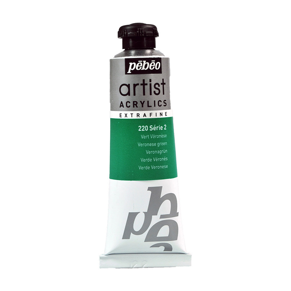 Краска акриловая "PEBEO" Artist Acrylics extra fine №2 37 мл 907-220 зеленый Веронезе